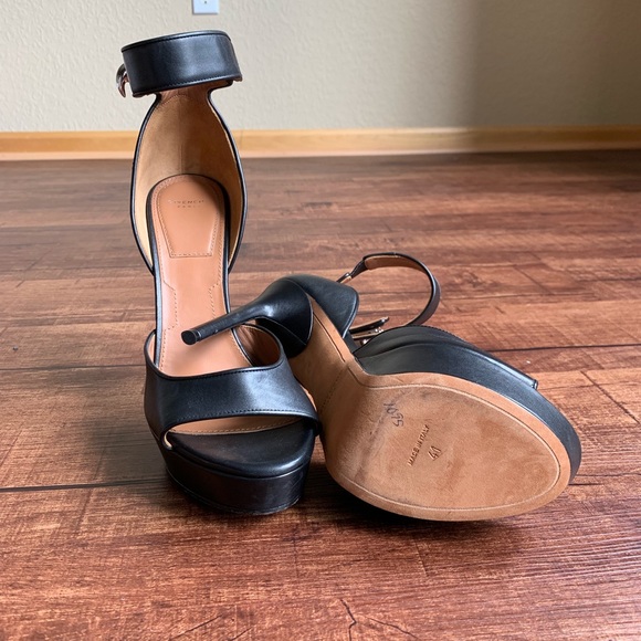 Givenchy | Shoes | Givenchy Paris 1m Ankle Wrap Open Toe Platforms ...